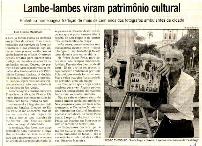 Um Coração Suburbano: O Ultimo Lambe Lambe